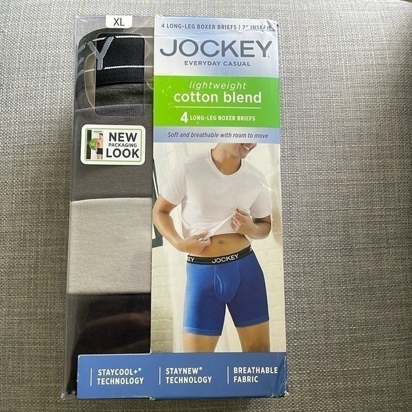Jockey | Underwear & Socks | Jockey For Men Long Leg Cotton Blend Boxer ...